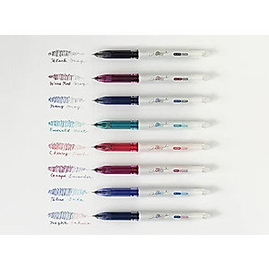 ILMILY Pilot Japan Gel Ink Ballpoint Pen Color Two Color 6 Ballpoint Pens That Change Color When Rubbed 0.4mm LIL-25S4-6C With Original Stylus Ballpoint Touch Pen