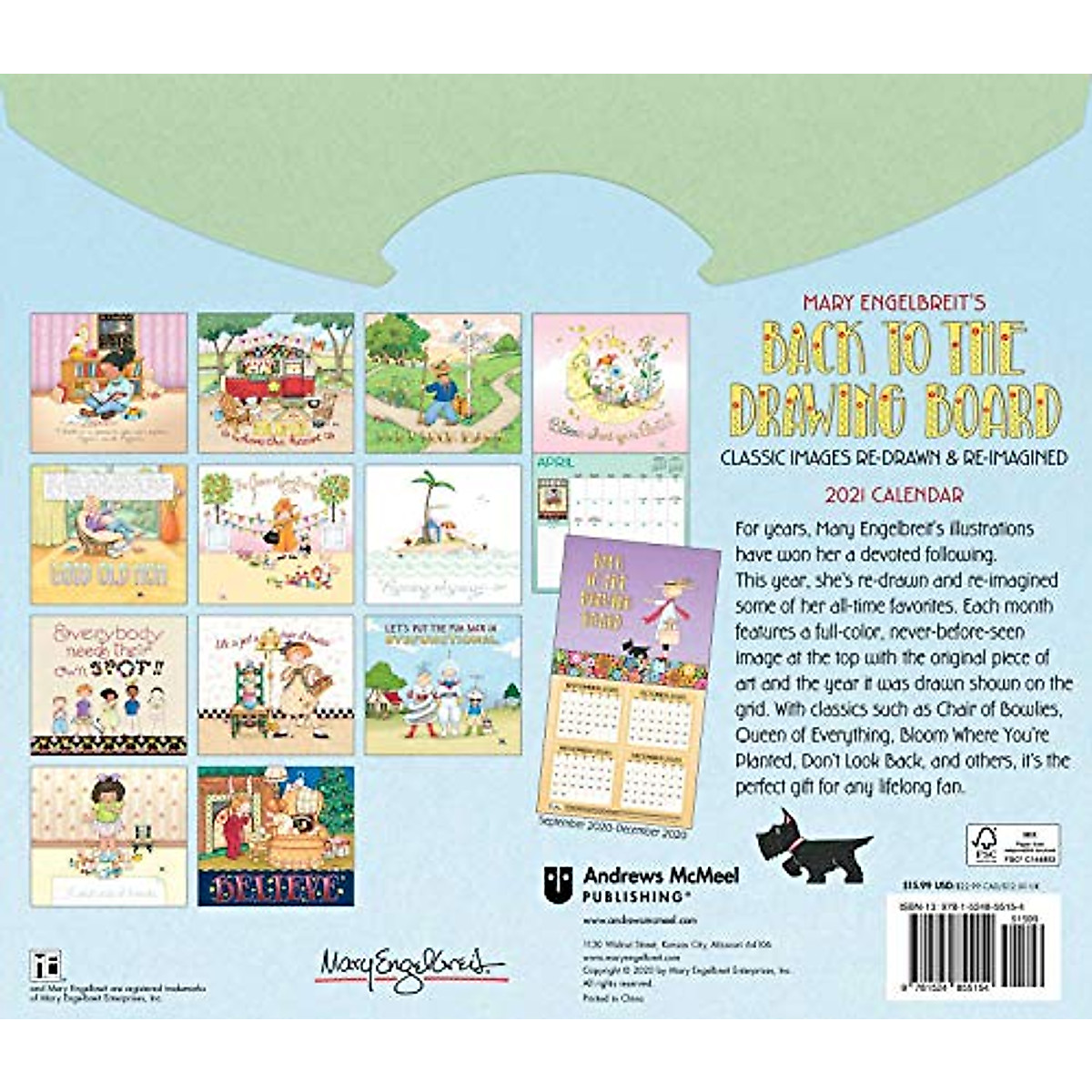 Mary Engelbreit 2021 Deluxe Wall Calendar: Back to the Drawing Board