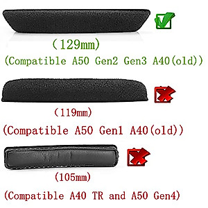 YunYiYi Headband Cover Replacement Compatible with Astro A40 A50 Gen2 Gen3 Gaming Headset Headphones/Headband Protector/Headband Cover Cushion Pad Repair Part, Easy DIY Installation (Style2)
