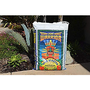 FoxFarm FX14023 Light Warrior Soilless Seed Germinator Starter Mix Garden Potting Mix, 1 Cubic Foot, 2 Pack