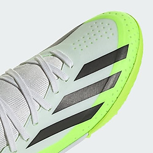 adidas Soccer X Crazyfast.3 Turf (Little Kid/Big Kid) Footwear White/Core Black/Lucid Lemon 5.5 Big Kid M
