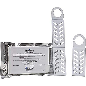Nuvan ProStrips (Pack of 12 Strips with 12 Cages) & MGK 1977 Crossfire Insecticide Aerosol, 17oz, Cream