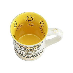 Enesco Our Name is Mud “Cup of Sunshine, 16 oz. Stoneware Mug, 1 Count (Pack of 1), Yellow