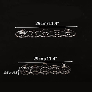 WANLIAN Lightsaber Stand Lightsaber Wall Mount Lightsaber Display Stand Vertical Lightsaber Holder Acrylic Lightsaber Display Stand for Display Lightsaber Wall (Transparent 5 Holes)