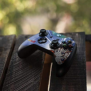 Skinit Decal Gaming Skin compatible with Xbox One Controller - Officially Licensed Dragon Ball Z Dragon Ball Z Goku Blast Design