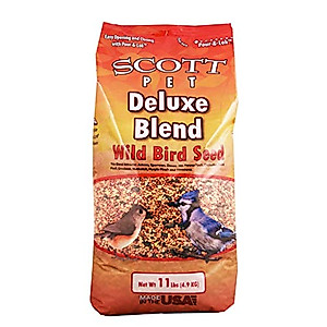 Scott Pet Deluxe Wild Bird Mix Polybag 11Lb, Brown (PYDWB-1)