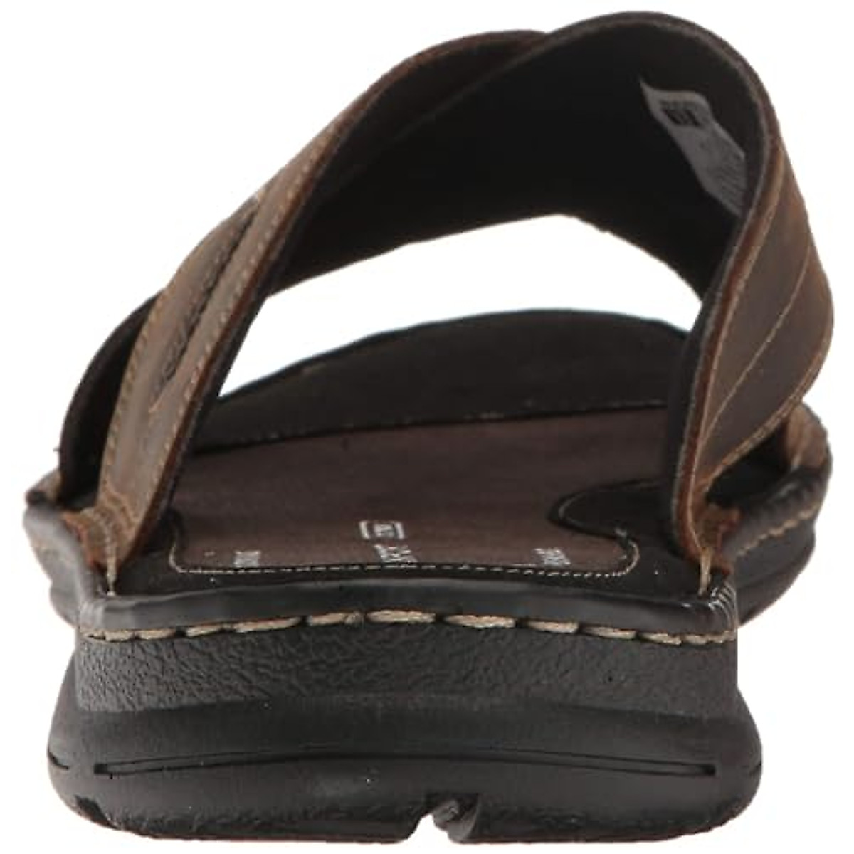 Rockport Men's Darwyn Xband Slide Sandal, Brown II Leather, 14 W US