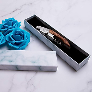 Personalized Custom Engraved Waiters Corkscrew - 3 in 1 Wine Opener with Rosewood Pull Tap Handle Bottle Opener and Serrated Foil Cutter(No Holster)