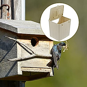 NICERIO Bird Bird Finch nest Breeding Box Plastic Birds Nesting House Parrot Nesting Box Cage House with Hooks for Parakeet Budgie Plastic Bird nest Box Cockatiel Parrot breeding Box