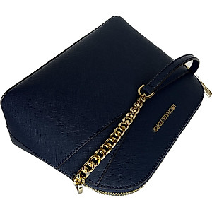 Michael Kors MICHAEL Michael Kors Jet Set Travel MD Dome XCross Crossbody bundled with SM TZ Coinpouch Purse Hook (Pink)