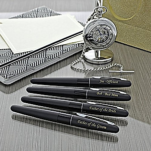 PILOT Engraved Metropolitan Pen - Personalized with Your Name (Fountain Fine Nib, Black)