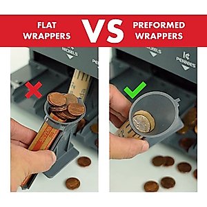 Cassida C300 Professional USD Coin Counter, Sorter and Wrapper/Roller, 300 coins/min, with Quickload and Printing-Compatible,Gray