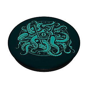 Cthulhu Elder Sign Pentagram PopSockets PopGrip: Swappable Grip for Phones & Tablets