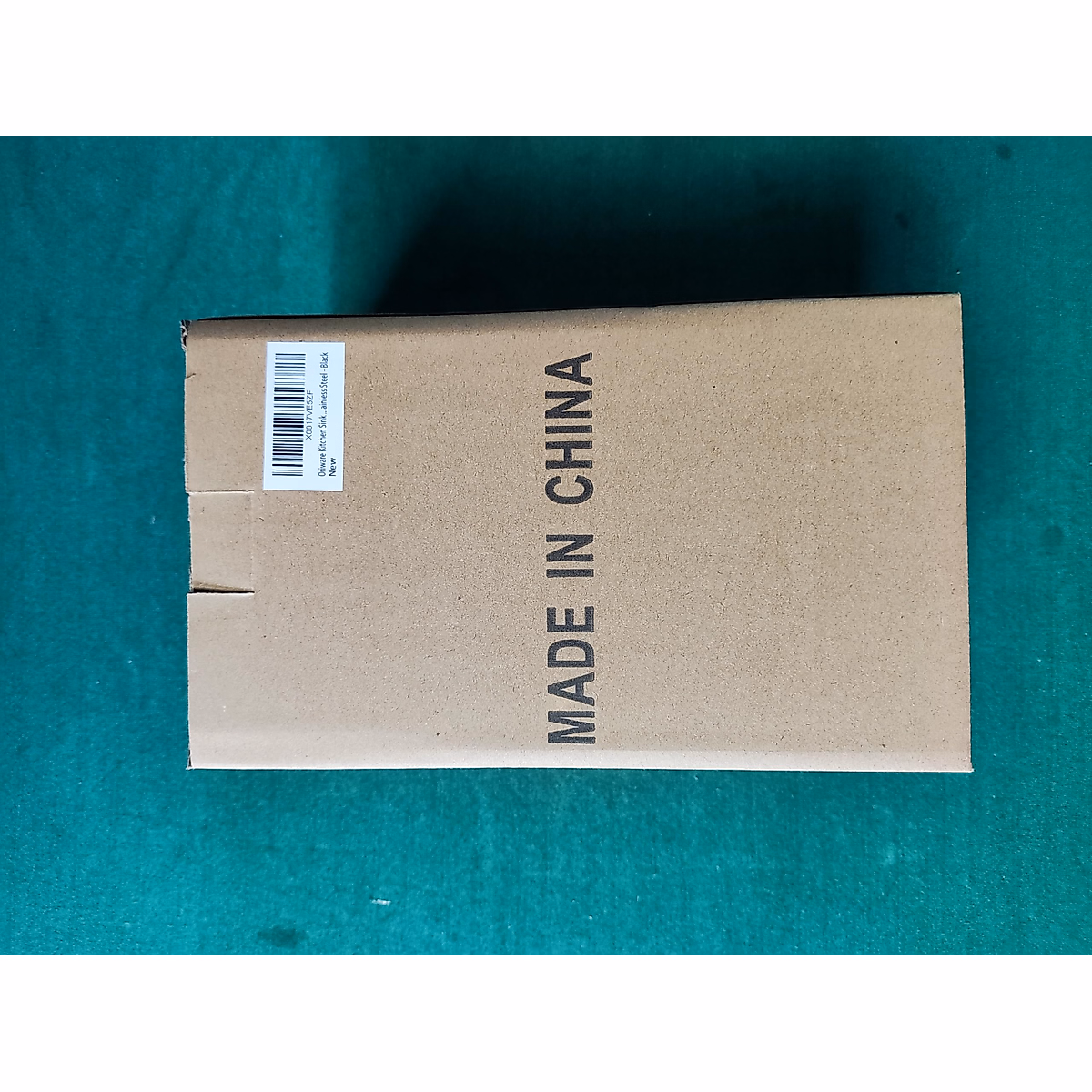 ODesign Large Kitchen Sink Caddy Organizer Sponge Soap Brush Holder with Drain Pan Tray Stainless Steel - Black