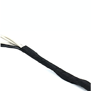 Tueascallk 6 Rolls 300 Feet Black High Temperature Resistant Insulating Fiber Flannel Electrical Tape, Automobile Wiring Harness Friction Tape, Width 1", 3/4", 3/8"