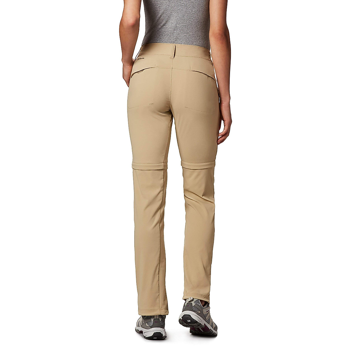 Columbia Women's Saturday Trail II Convertible Pant,British Tan,4 Regular, 4 Regular, British Tan