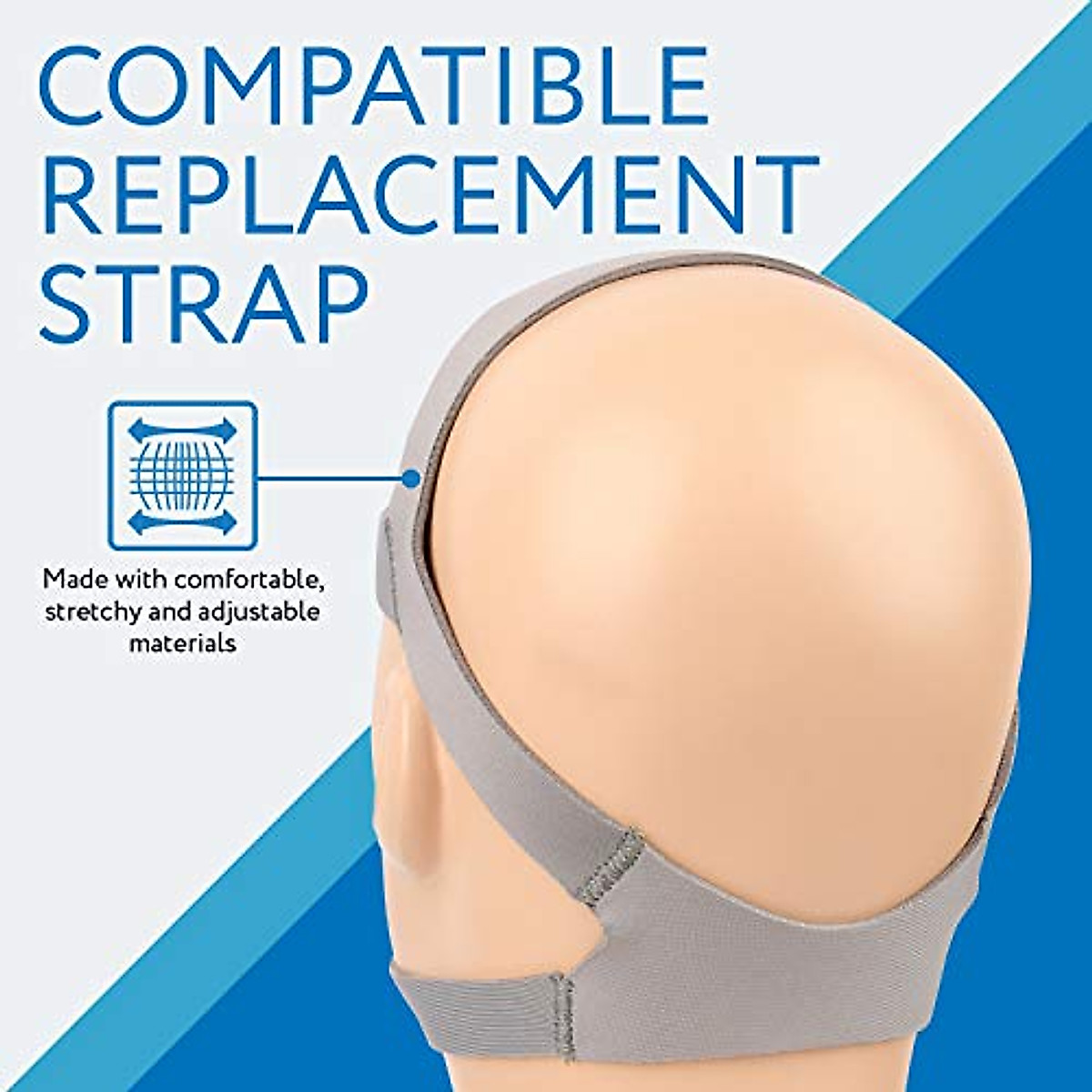 IMPRESA 2 Pack Replacement Headgear Compatible with Resmed AirFit™ F20 (Large) Nasal Pillow CPAP Mask