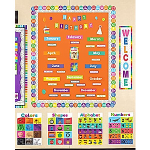 Teacher Created Resources Colorful Dots Straight Border Trim (TCR8325)