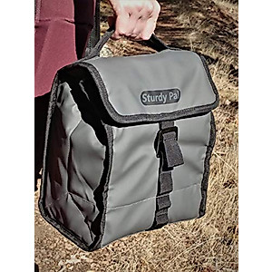 Sturdy Pal NOW BACK IN STOCK! Get your Insulated Foldable and Adjustable Size Heavy-Duty Leak Proof Lunch Bag for Men & Women with Utensil Zip Pouch
