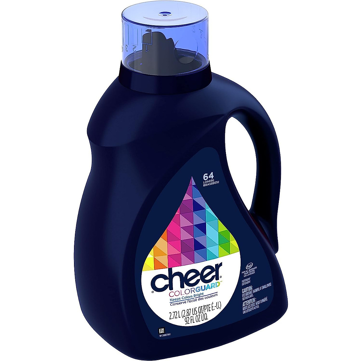 Cheer Liquid Laundry Detergent 64 loads 92 fl oz, HE Compatible