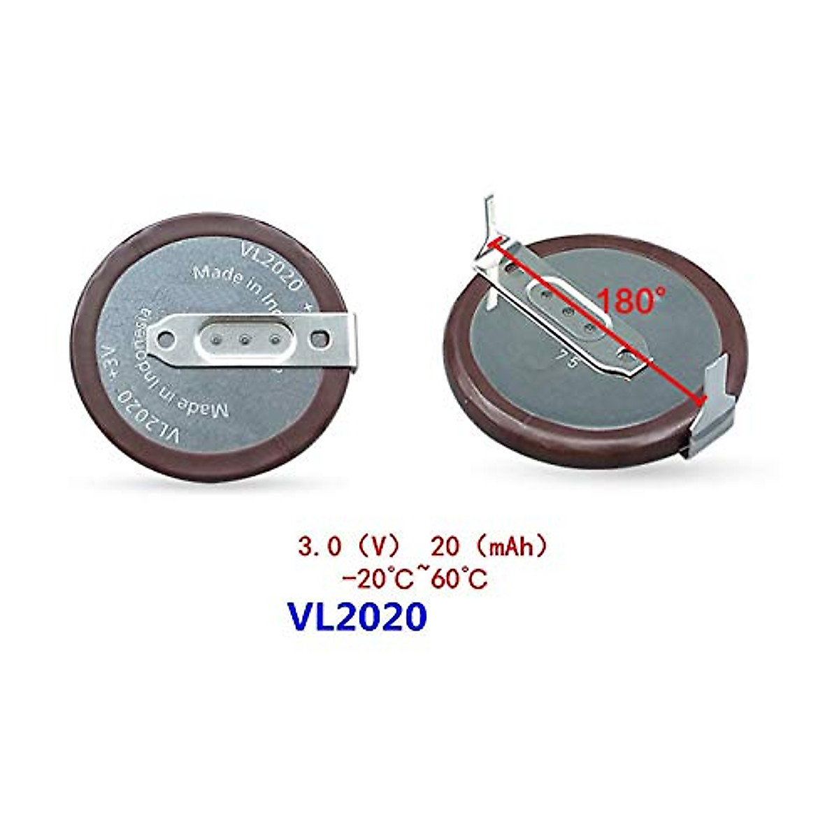 Keyless Entry Remote Replacement Key Fob Battery VL2020 fit for BMW 1 3 5 6 7 Series E90 E92 E93 Smart Key Fob Battery (1)