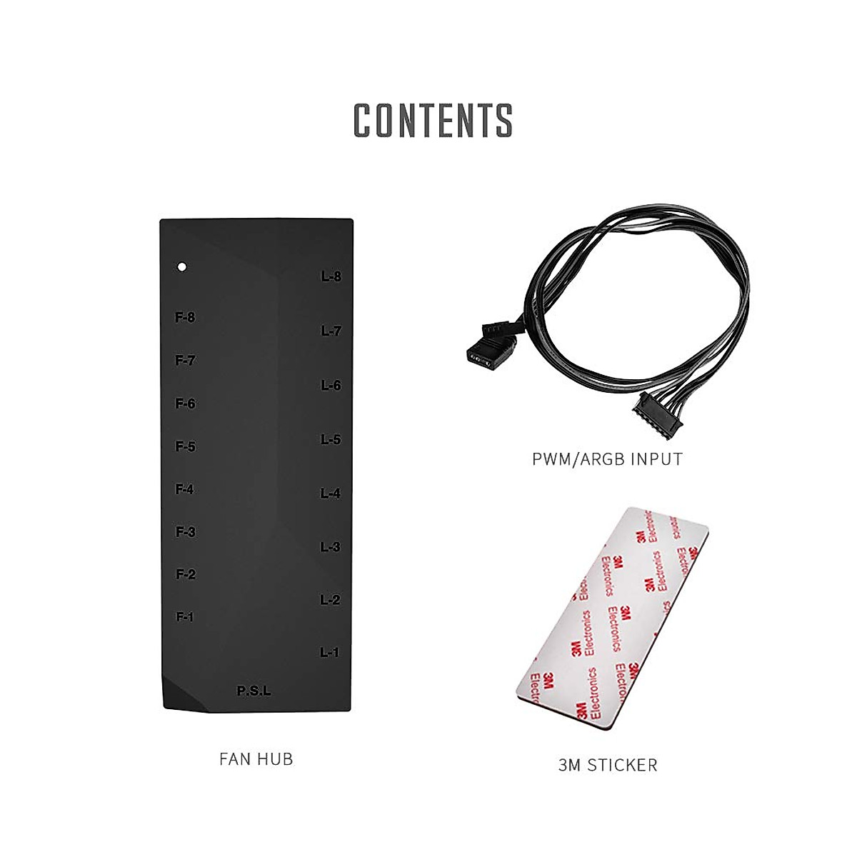ID-COOLING HA-02 Fan Hub for Computer Internal Fans, 8 PWM Ports+8 ARGB Ports, ARGB Motherboard Sync, PWM Functional Fan Adapter