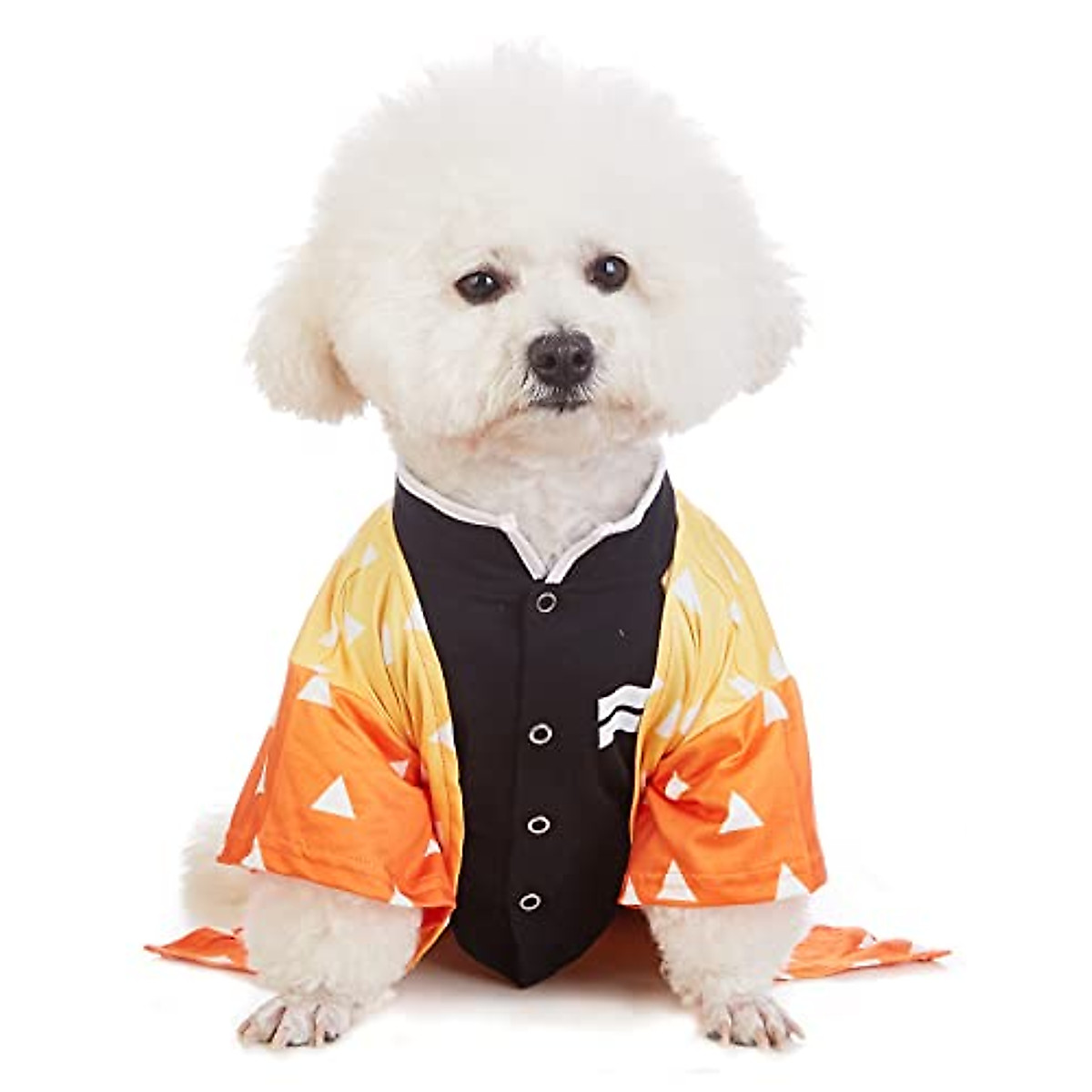 Impoosy Dog Halloween Costume Cute Pet Clothes Puppy Cosplay Shirts for Small Medium Large Dog Clothing Outfits (L,Yellow)