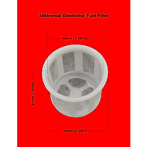 YAMAKATO Predator 9000 8750 6500 4000 4375 Generator Fuel Tank Shut Off Valve Fuel Petcock for Centurion Honda Westinghouse Duromax Durostar Powermate Powerhorse ETQ M16X1.5mm 3/16in