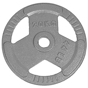 Olympic Weight Plate Set - Single Pair & Set 2 Inch Athletic Rubber Grip Barbell Plates Barbell Weight Set for Strength Training Weightlifting Weight Loss Home Gym (44LB Single)