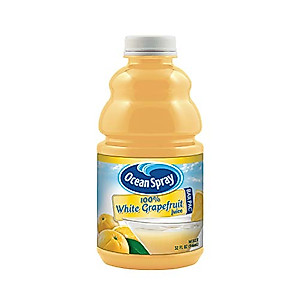 Ocean Spray White Grapefruit Mixer Bottle, 32 Fl Oz (Pack of 12)