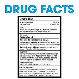 Triple Paste Multi-Purpose Baby Healing Ointment - 2 oz Tube – Diaper Rash Cream and Skin Protectant for Hands, Face & Bottom Treats, Soothes & Prevents with Zinc Oxide (Packaging May Vary)