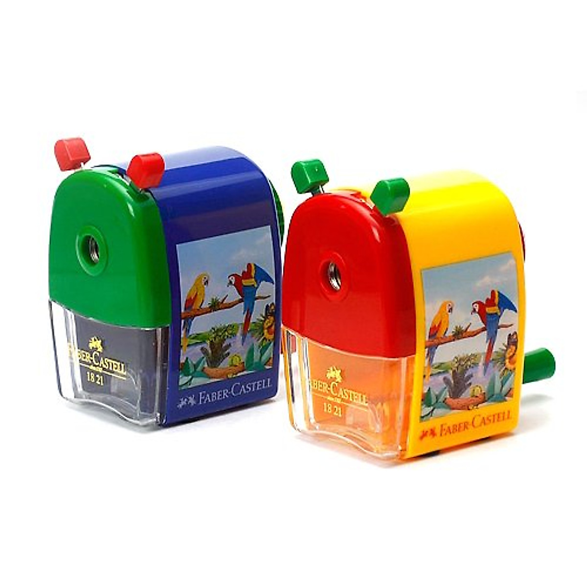 Parrot Small Manual Pencil Sharpener Heavy Duty for School Classroom, Office, Home TPPQ09112