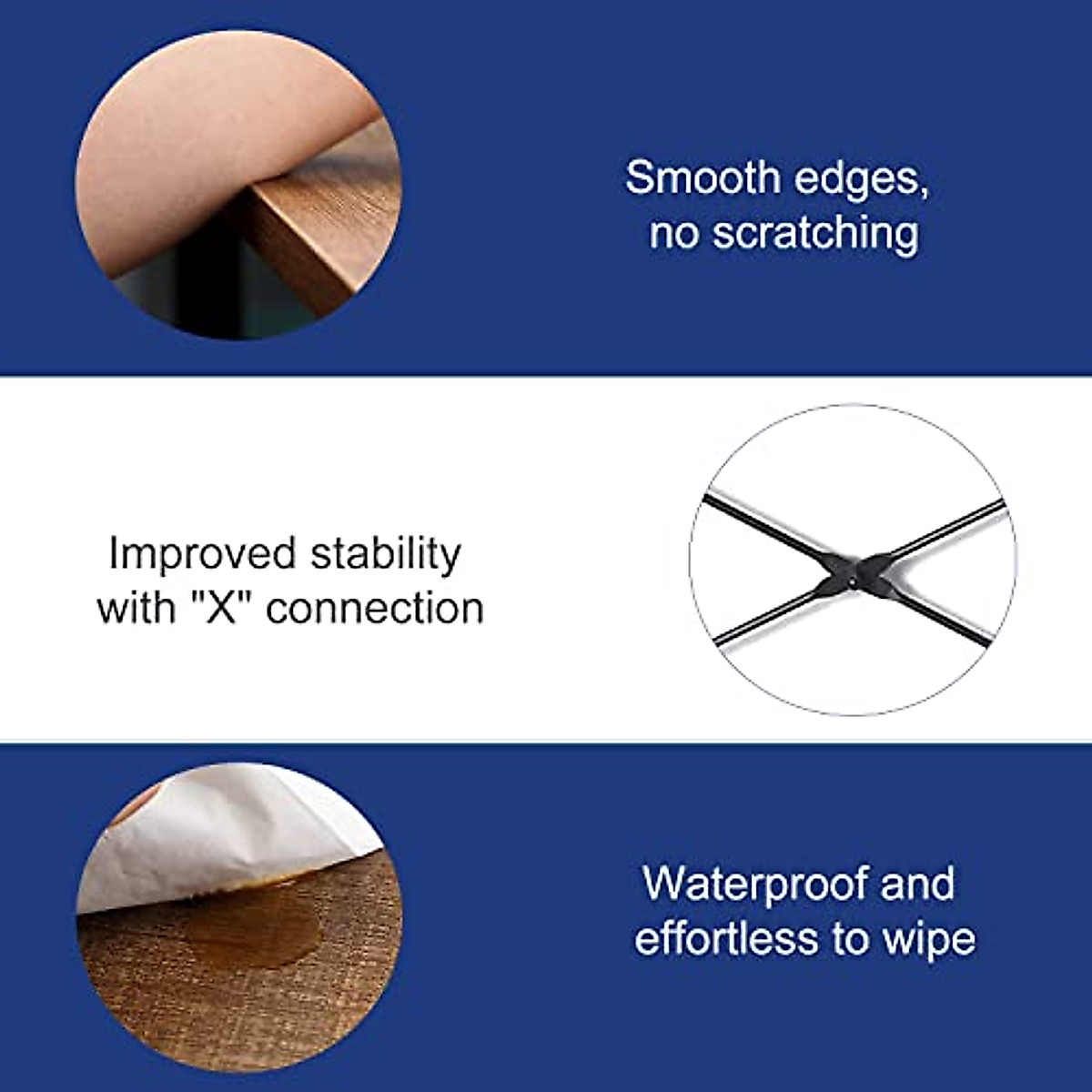 VANCIKI Computer Desk 55 x 24 Inches - Modern Simple Style Work Table Study Writing Workstation with Thicken Table Top for Home Office, Easy Assembly, Rustic Brown