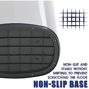 HHS Kitchen Trash Can with Lid 13 Gallon 50 L Stainless Steel Automatic Garbage Can Bedroom Home Office Touch Free High-Capacity Rubbish Bin,Soft Closure Fingerprint Proof Waste Bin