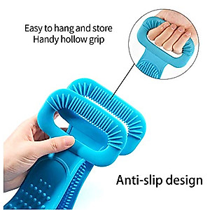 2 Pcs Silicone Back Scrubber for Shower, Silicone Body Scrubber, Shower Back Scrubber for Men Women, Silicone Bath Body Brush Deep Clean & Invigorate Your Skin (30in)