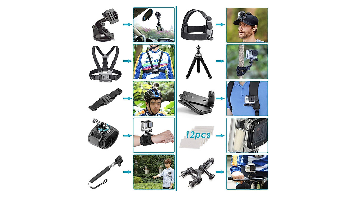 Shutter Stop 50 Piece Kit for DJI Osmo Action