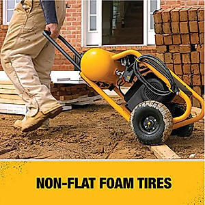 DEWALT Air Compressor, 225-PSI Max, Hand Carry with Wheels, 4-1/2 Gallon (D55146)