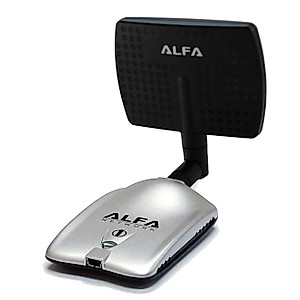Alfa 2.4HGz 7dBi RP-SMA Panel Screw-On Swivel Antenna Netwrok Adaptors - Also Works for 3DR Solo Drone, DJI Phantom 3 Drone, Yuneec Typhoon H ST16 Controller, adds Range