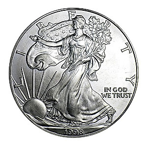 1998 Silver Eagle In US Mint Gift Box $1 Brilliant Uncirculated