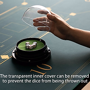 Gikfun Automatic Dice Roller Cup with Dices for Party Table Games EK1981