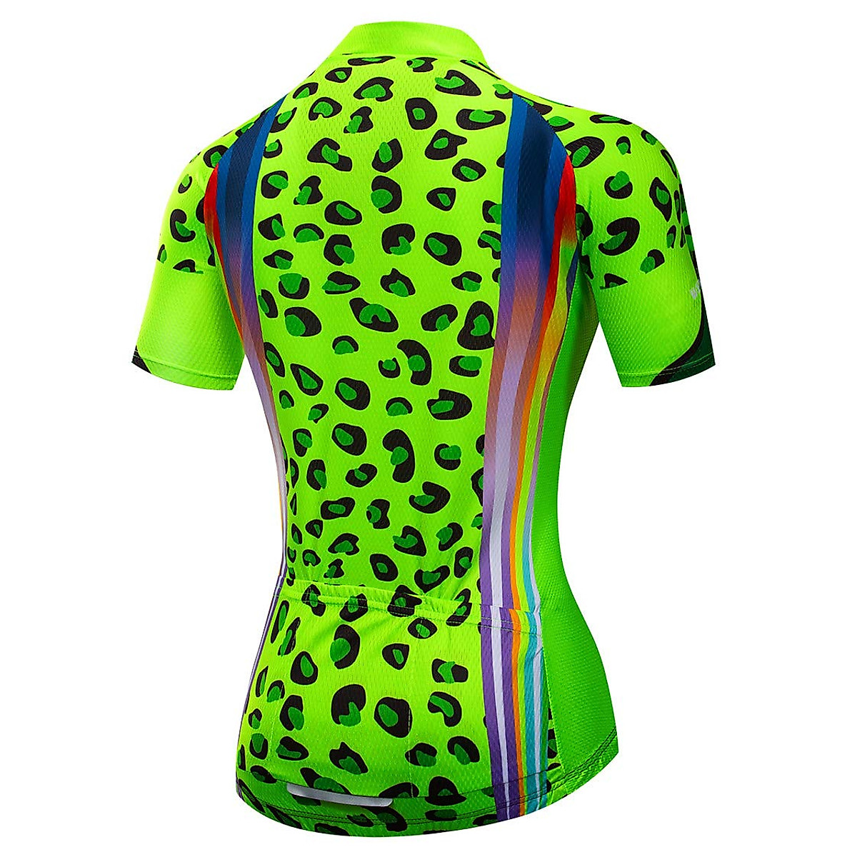 Cycling Jersey Women Bike Jersey Zipper Cycle Shirt Short Sleeve Road Bicycle Clothing Pro Team Racing MTB Top for Ladies Female Racing Mountain Clothes Breathable Green Size M