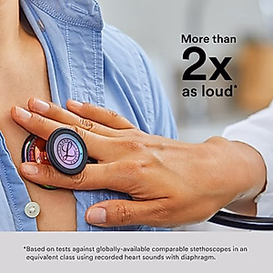 3M Littmann Cardiology IV Diagnostic Stethoscope, 6156, More Than 2X as Loud*, Weighs Less**, Stainless Steel Chestpiece, 27" Plum Tube