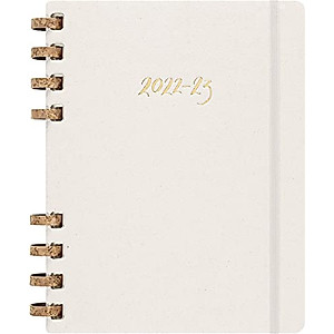 Moleskine Spiral 12 Month 2023 Academic Year Planner, Hard Cover, XL (7.5" x 9.75"), Oyster