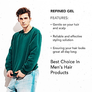 Gentlemen Republic 8oz Grooming Hard Hold & Shine Refined moisture Hair Styling Gel