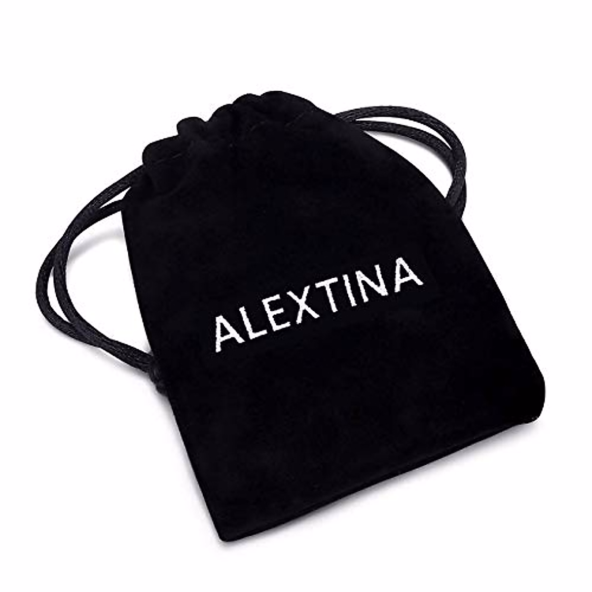 ALEXTINA 7MM Smooth Stainless Steel Spinner Rings for Women Men Heartbeat Couple Rings Black Size 6