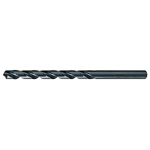 Cleveland C08837 High-Speed Steel General Purpose Taper Length Drill Bit, Steam Oxide Finish, Round Shank, Spiral Flute, 118 Degrees Radial Point, 1/2" Size (Pack of 1)