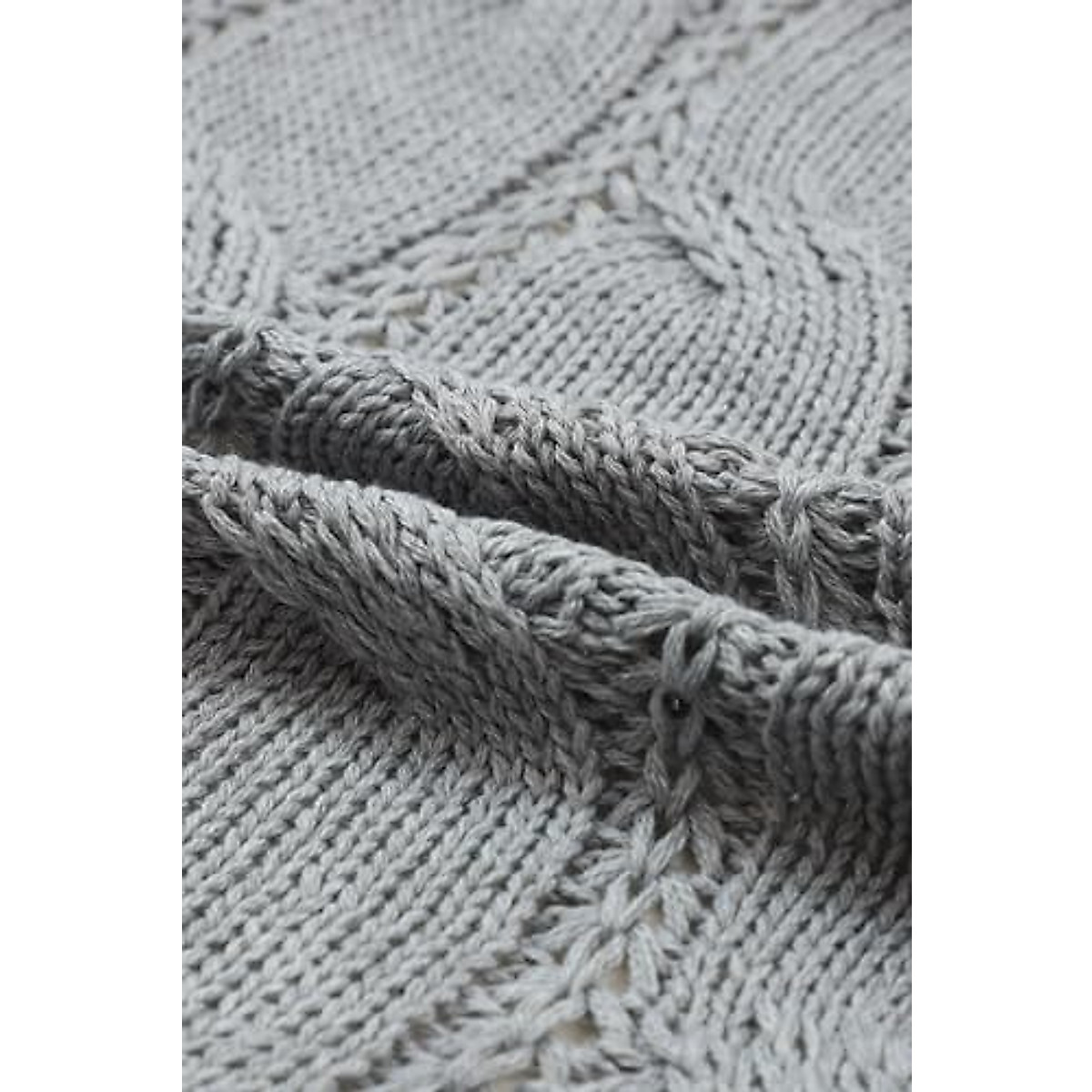 Dokotoo Long Cardigans for Women Open Front Lightweight Fall Sweaters for Women 2024 Knit Cute Clothing with Pockets Trendy,Gray Large