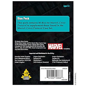 Marvel Crisis Protocol DICE PACK | Miniatures Battle Game | Strategy Game for Adults and Teens | Ages 14+ | 2 Players | Average Playtime 90 Minutes | Made by Atomic Mass Games