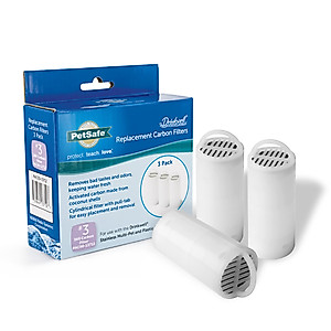 PetSafe Drinkwell Replacement Carbon Filters, Dog and Cat 360 Water Fountain Filters, 3-Pack