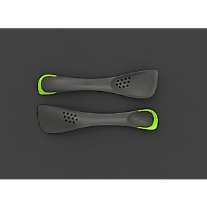 Joseph Joseph Uni-Tool 5-In-1 Utensil Slotted Solid Spoon Spatula Turner Slicer Kitchen All-In One Space Saving, Gray 12 long